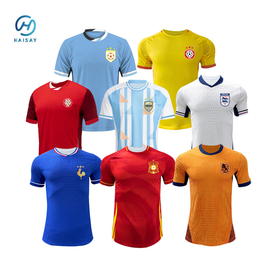New Season National Team And Club Jerseys With Name And Number All Size